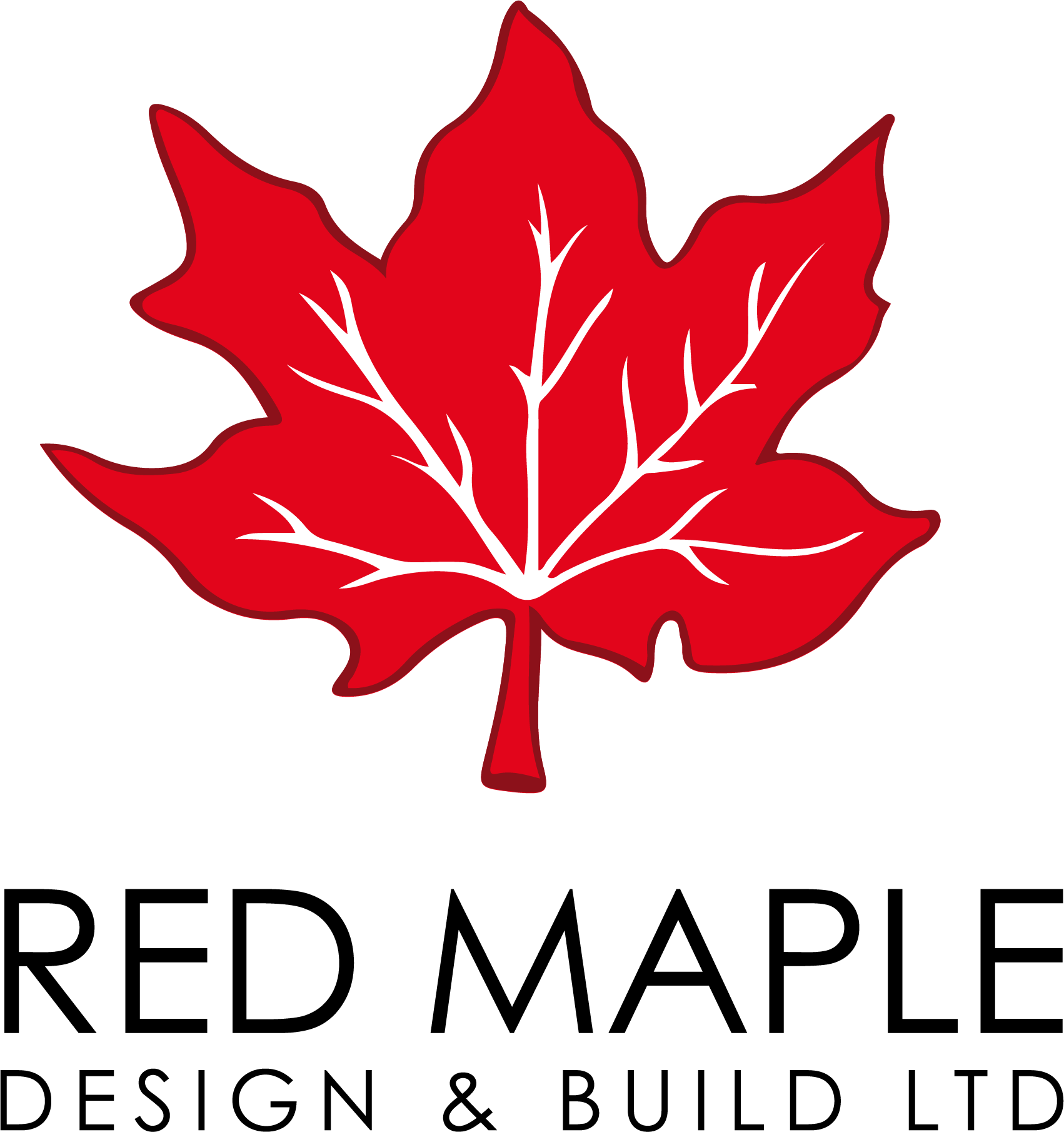 Red Maple Logo Warm Orange And Red Maple Leaf Logo